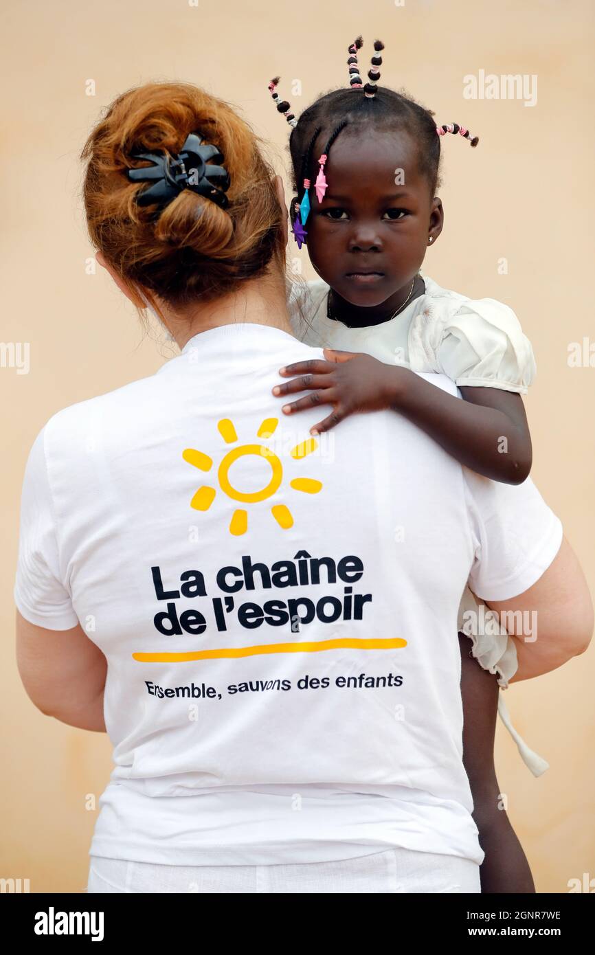 African hospital. French NGO : Chain of Hope. humanitarian medicine ...