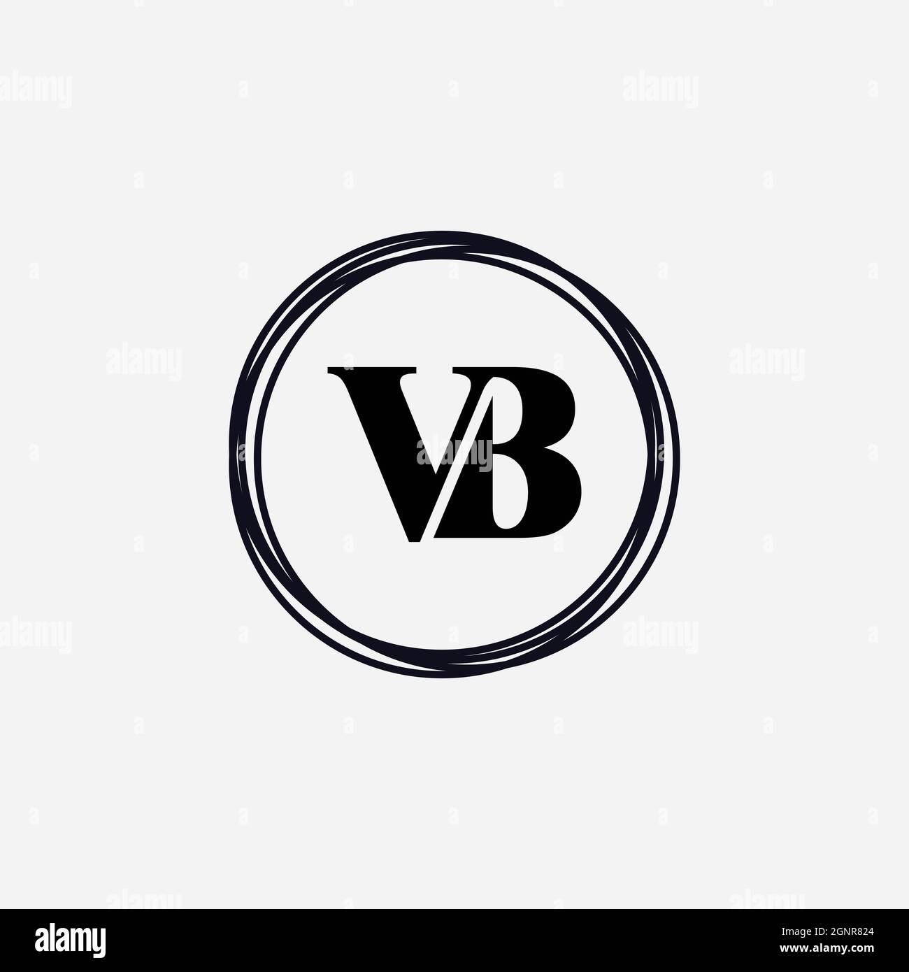 Alphabet Letters Initials Monogram Logo BV, VB, B and V Stock Photo - Alamy