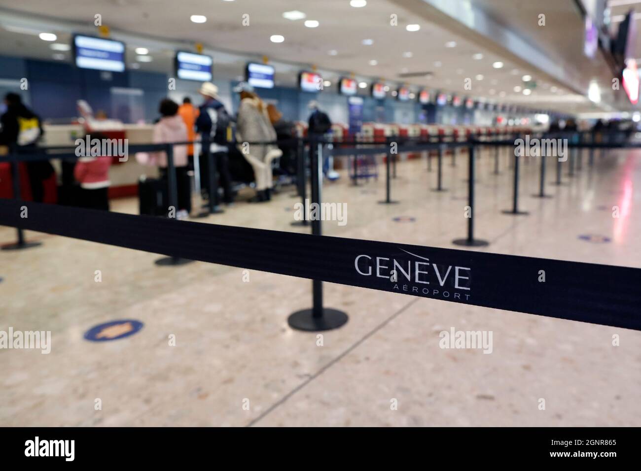 Cointrin : Geneva airport. Covid-19 pandemic. Geneva. Switzerland Stock ...