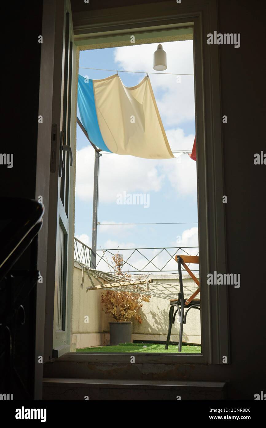 View from house window hi-res stock photography and images - Alamy