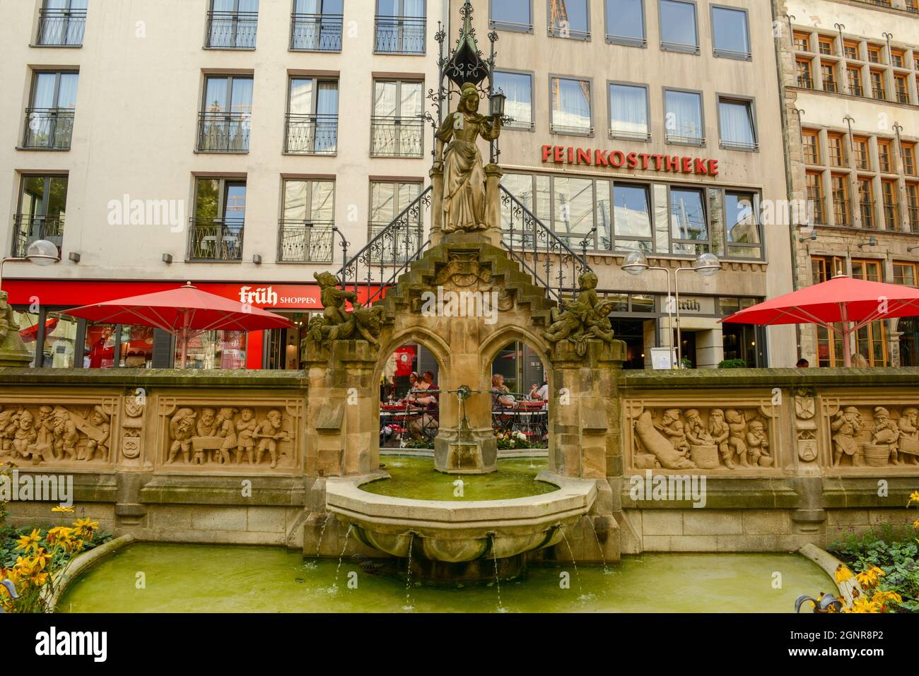 Cologne , Germany - 19 September 2021: the old fountain at Cologne on ...