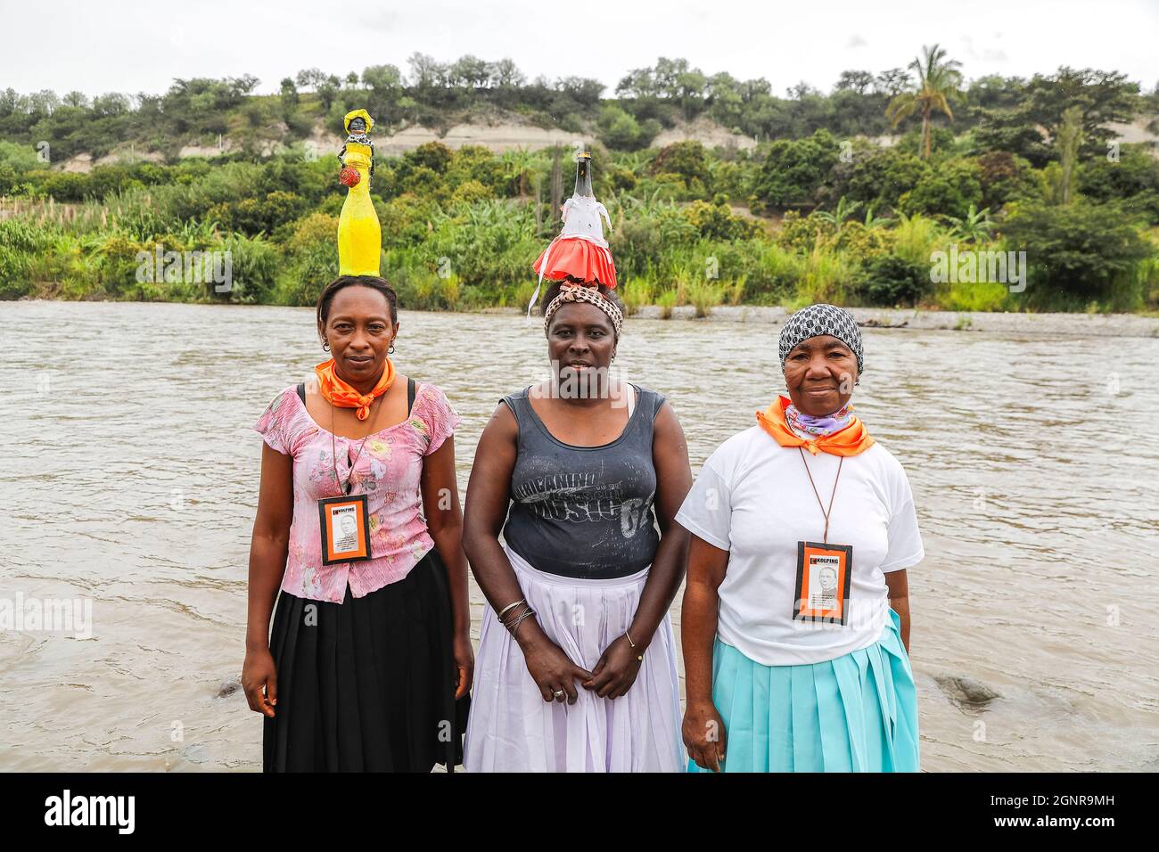 Group of Afro-Ecuadorians supported by a German NGO in Valle del Chota ...