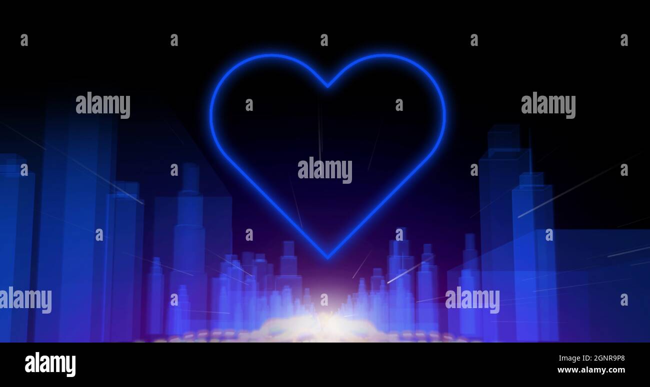 Black heart blue hi-res stock photography and images - Alamy