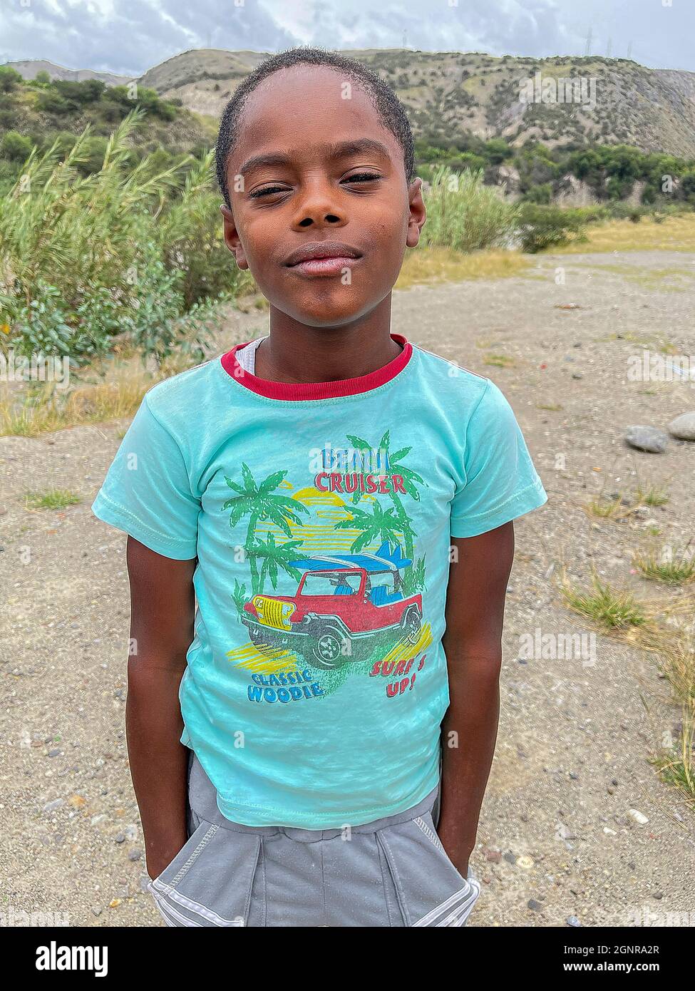 Afro-Ecuadorian boy in Valle del Chota, Ecuador Stock Photo - Alamy
