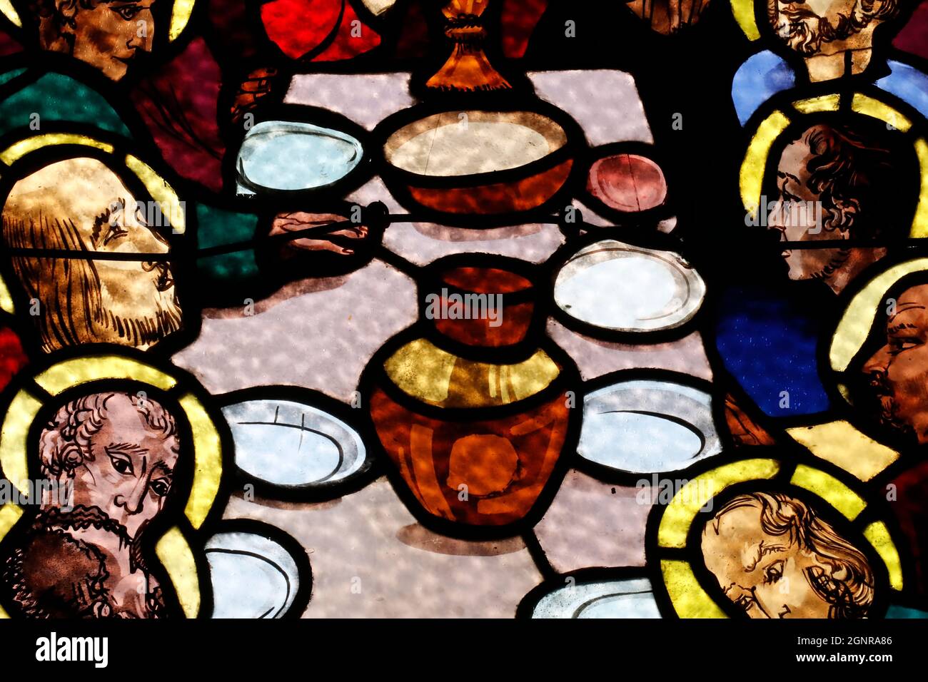 Saint Joseph des Fins church. Passion of Christ. The last supper. Jesus ...