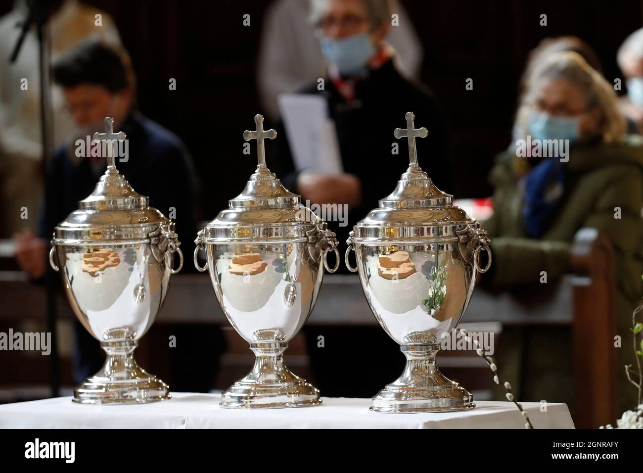 Oil of catechumens hi-res stock photography and images - Alamy
