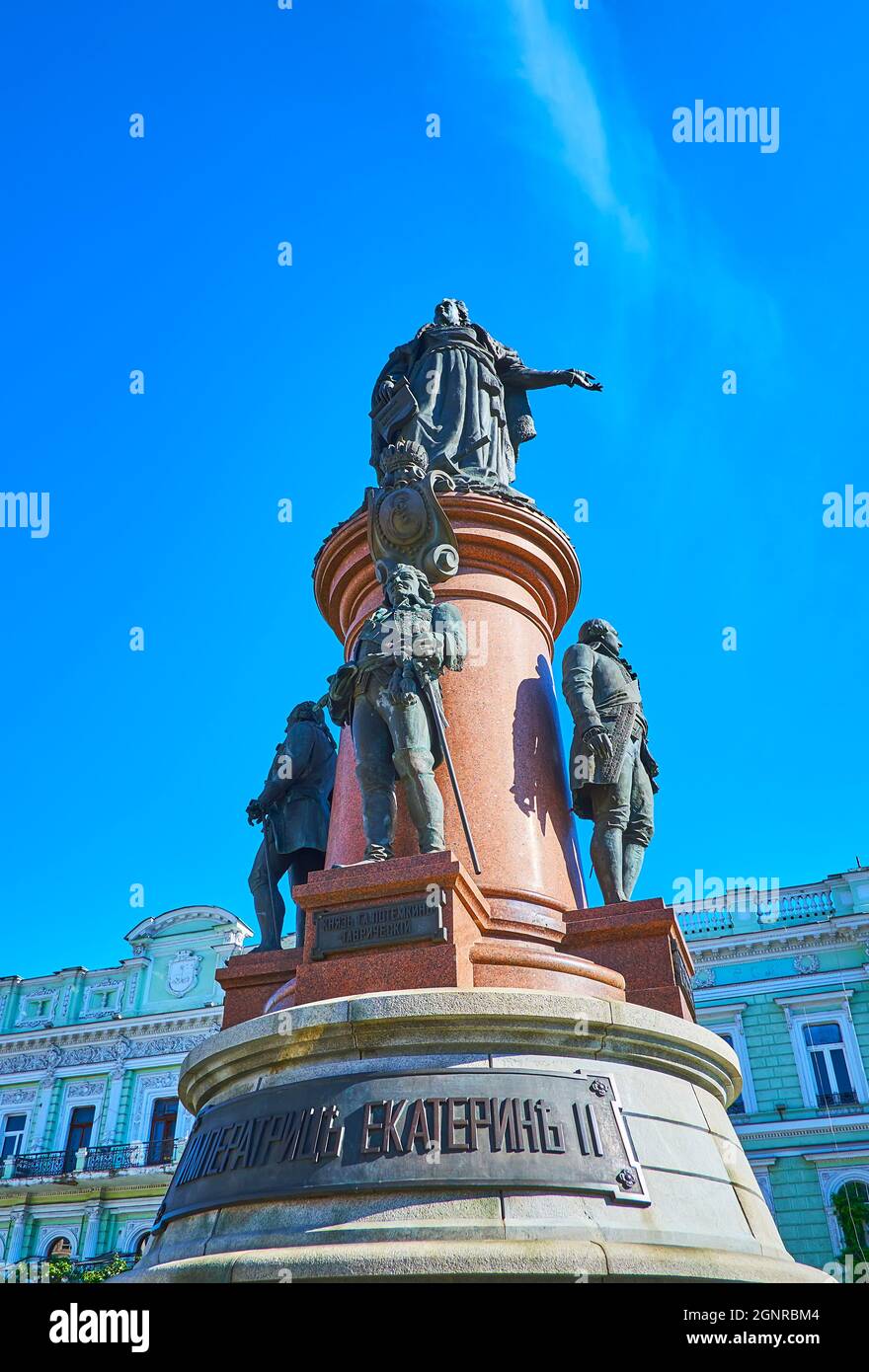 Odessa Founders monument with statues of Jose de Ribas, Francois Sainte ...