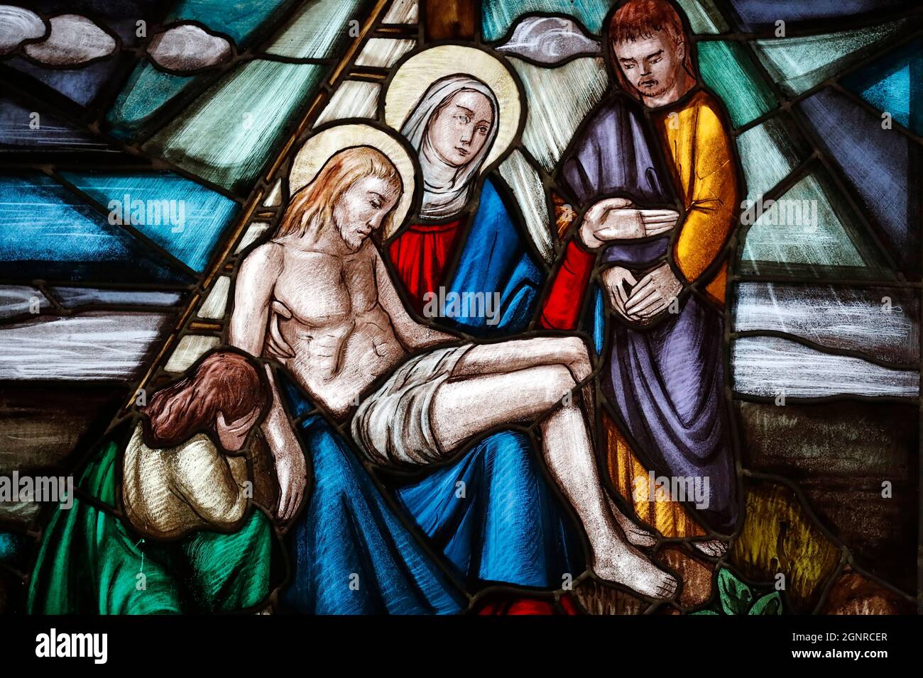 Jesus taken down from cross hi-res stock photography and images - Alamy