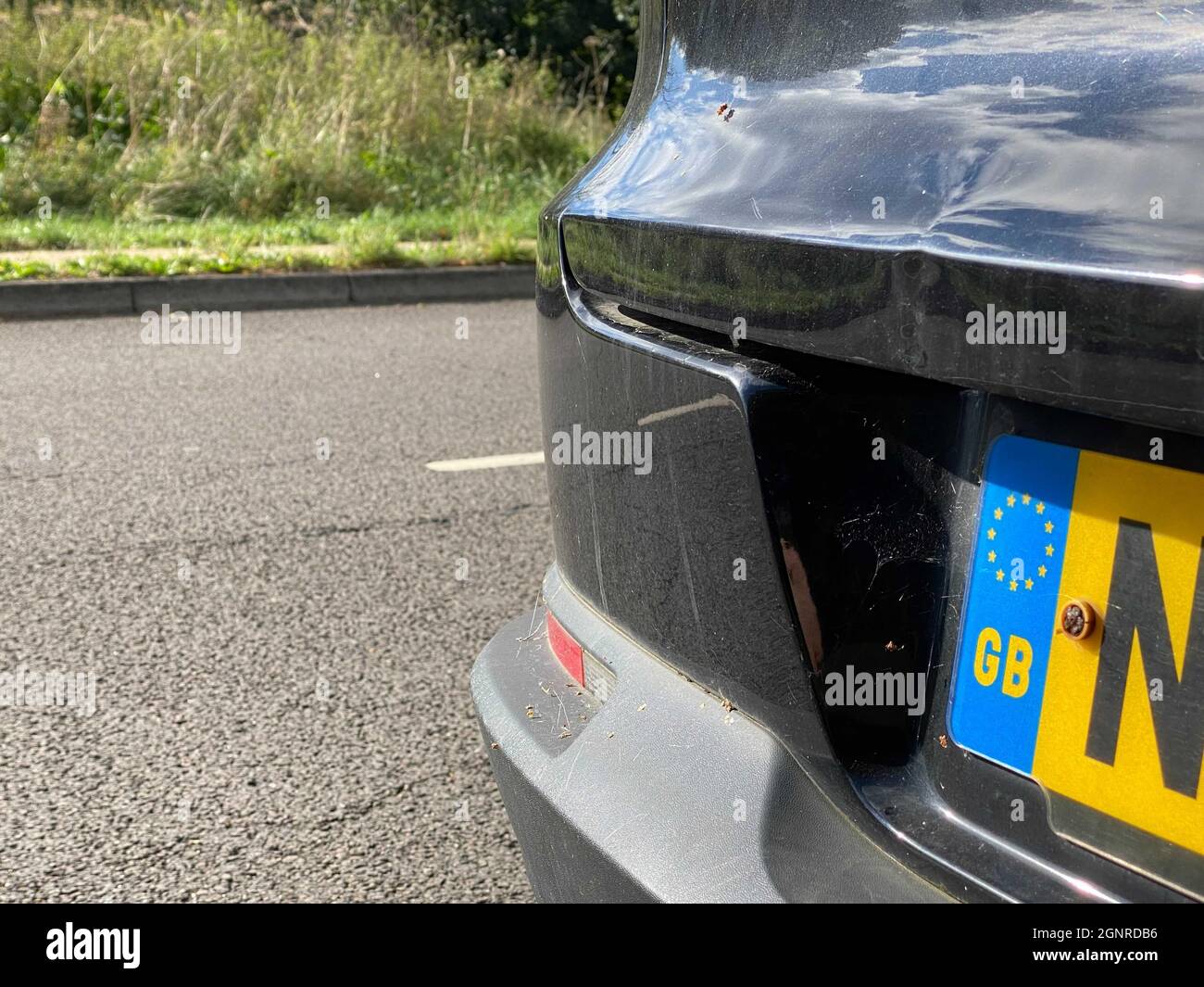 27 September 2021, United Kingdom, London: The sign "GB" is on the ...