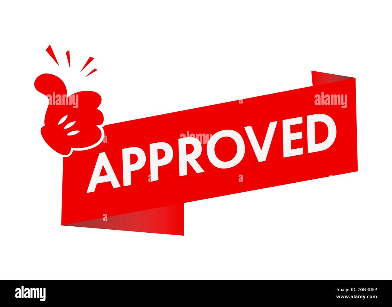 Thumbs up approved stamp hi-res stock photography and images - Alamy
