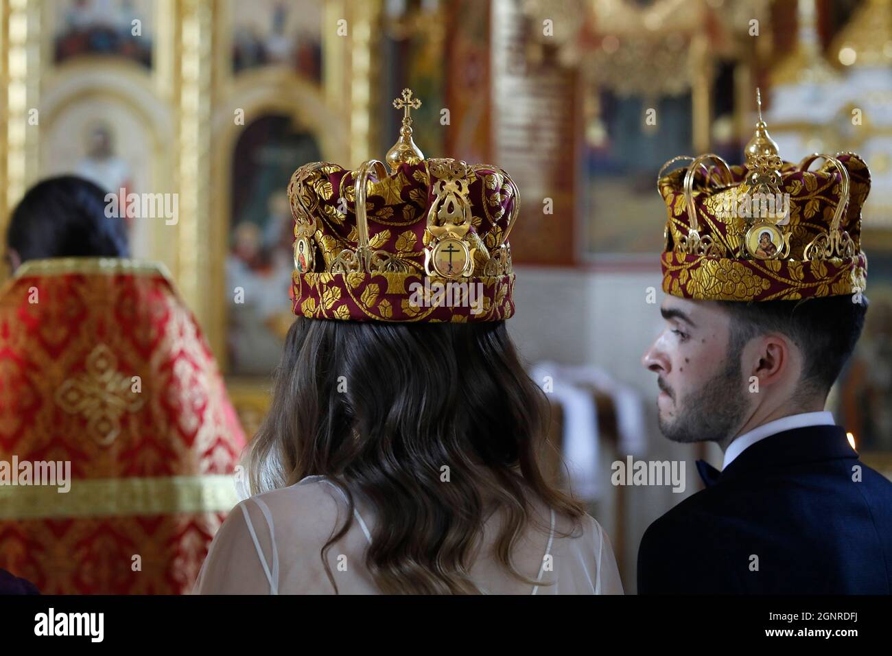 Wedding in Curchi monastery, Moldova Stock Photo - Alamy