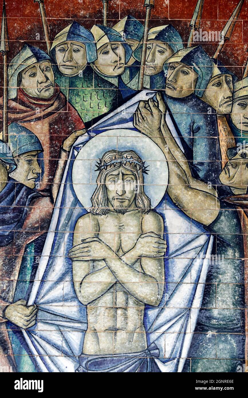 Sanctuary of Fatima. Way of the Cross. Jesus is arrested. The passion ...