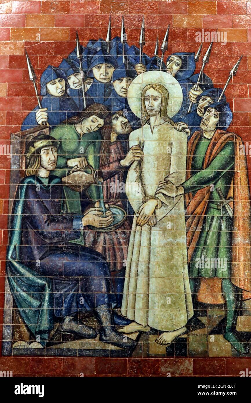 Sanctuary of Fatima. Way of the Cross. Jesus is condemned by the ...