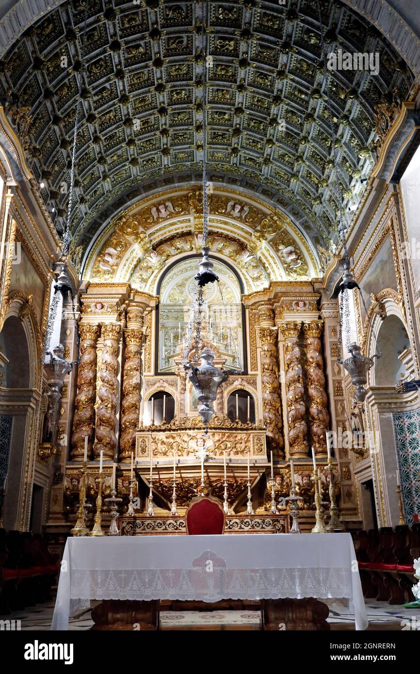 Our Lady of Nazare Church (Largo Nossa Senhora da Nazare). Interior and ...