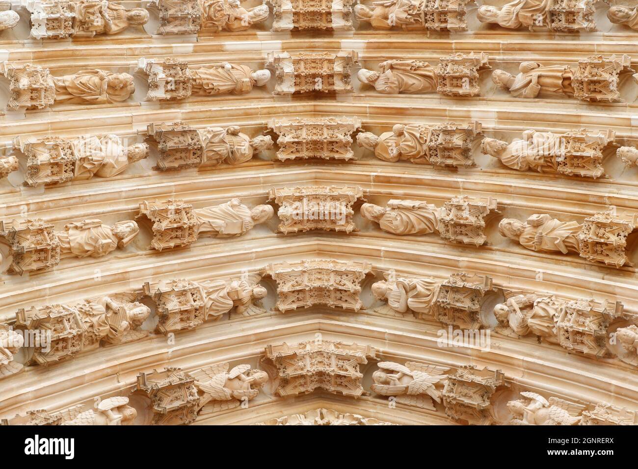 Batalha Monastery. Late Gothic architecture, intermingled with the ...
