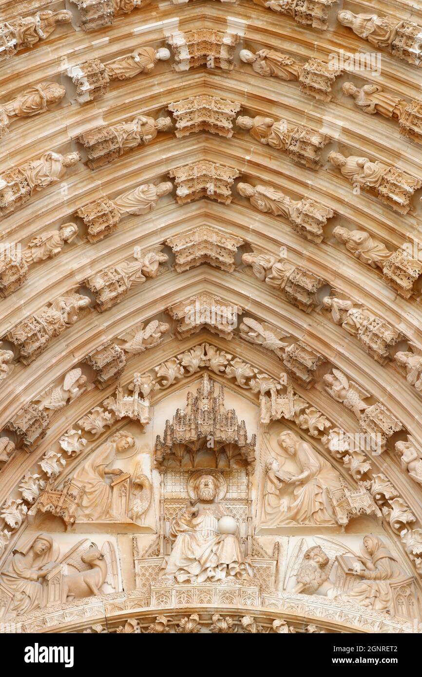 Batalha Monastery. Late Gothic architecture, intermingled with the ...