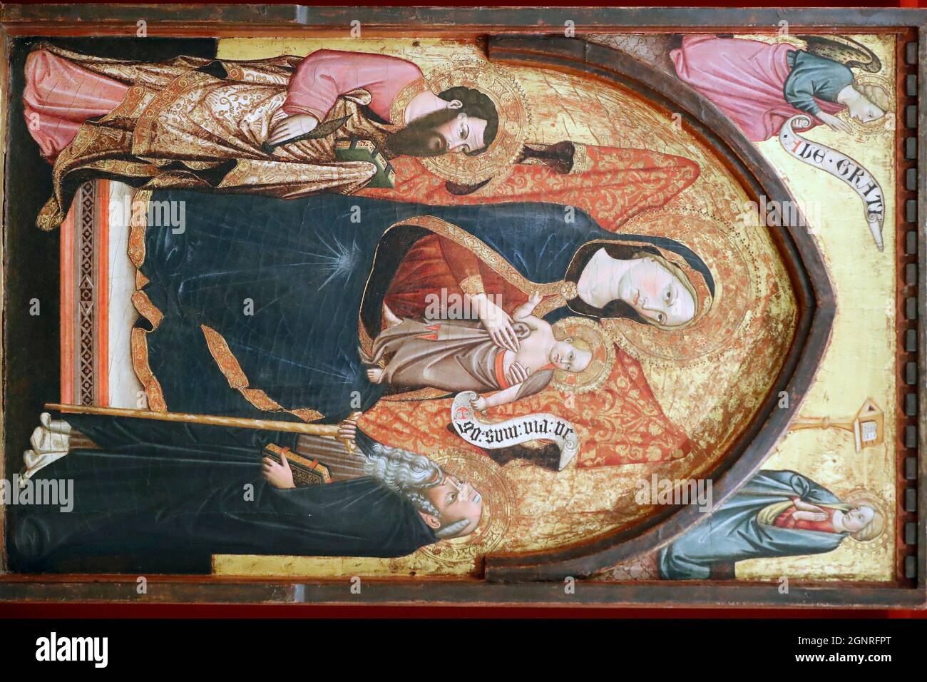 Evora Museum. Virgin Mary with Bartholomew and Anthony. Italian school ...