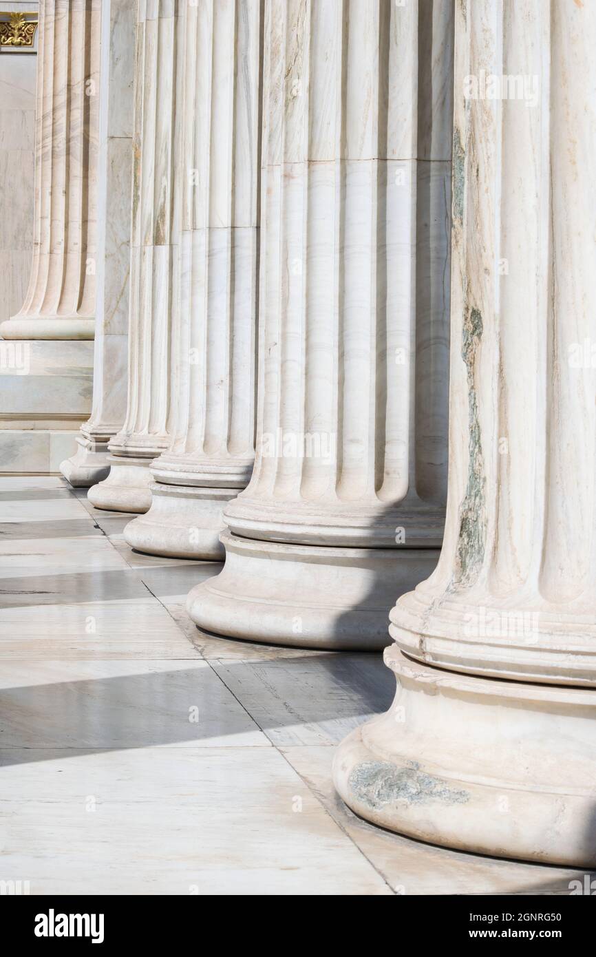 magnificent columns and elements of neoclassical architecture, Academy ...