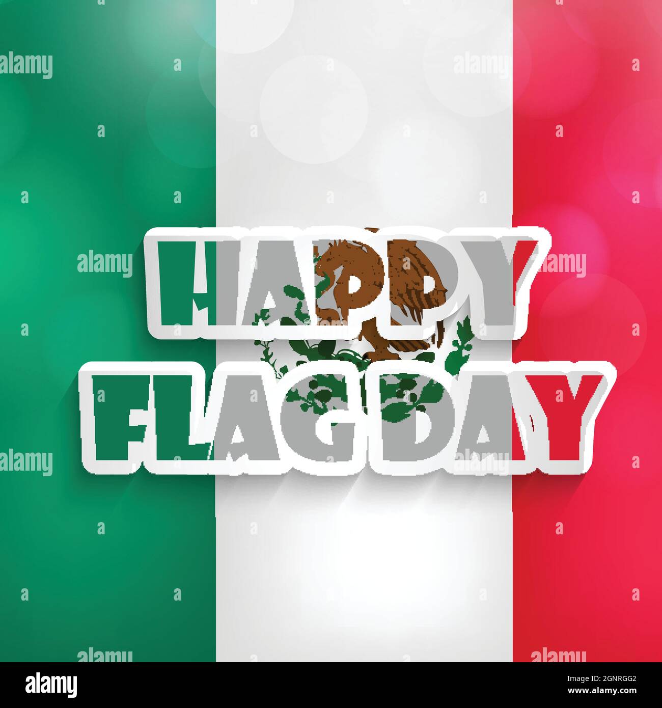 Mexico Flag Day Stock Vector Image & Art - Alamy