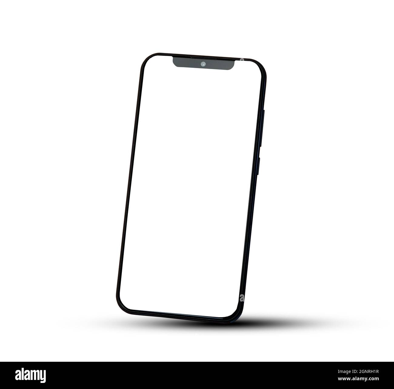 Mobile smart phone on white background technology Stock Photo - Alamy