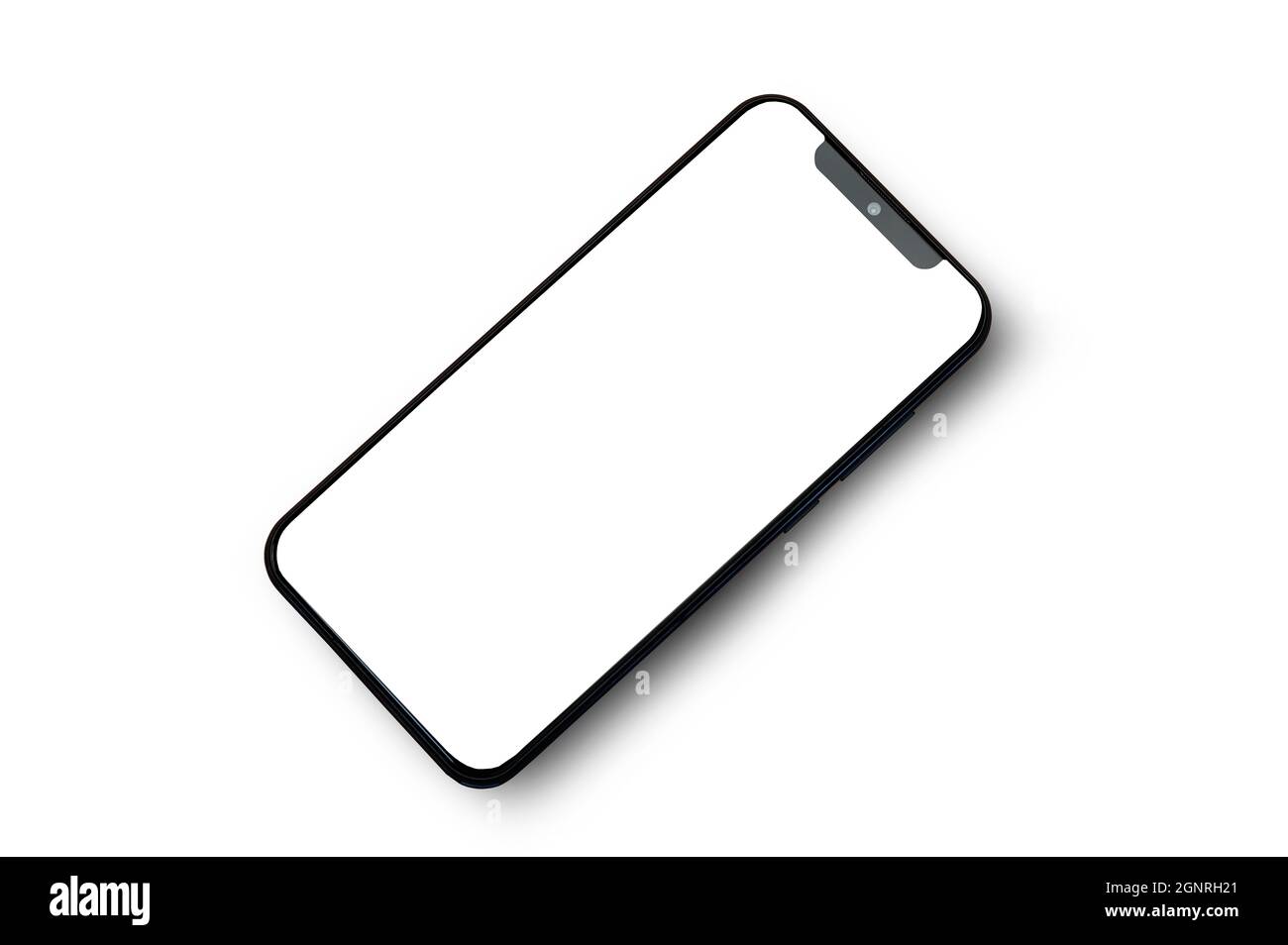 Mobile smart phone on white background technology Stock Photo - Alamy