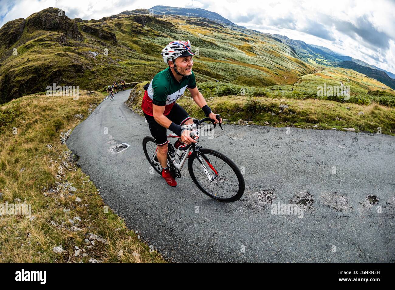 Hardknott pass bike hi-res stock photography and images - Alamy