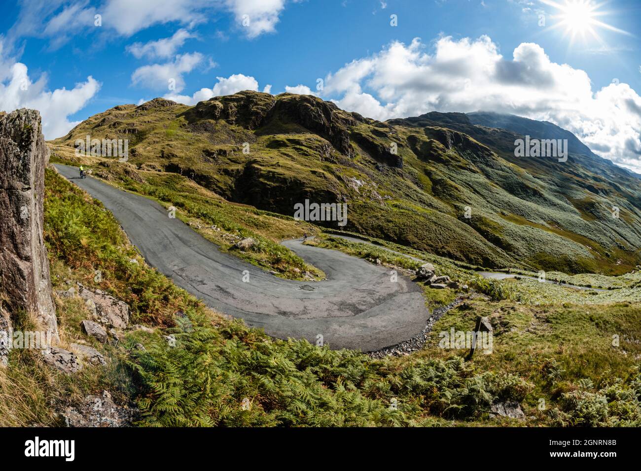 Hardknott pass bike hi-res stock photography and images - Alamy