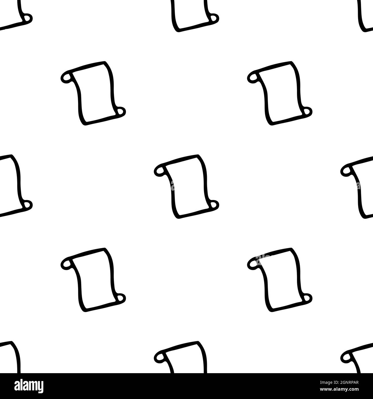 Paper scroll. Hand drawn sketch Stock Vector Image & Art - Alamy