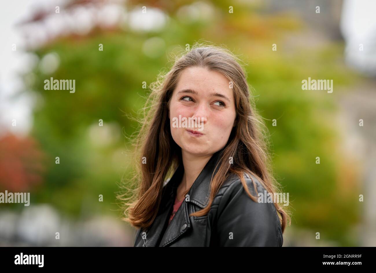 Berlin, Germany. 27th Sep, 2021. Emilia "Milla" Fester of Bündnis 90 ...