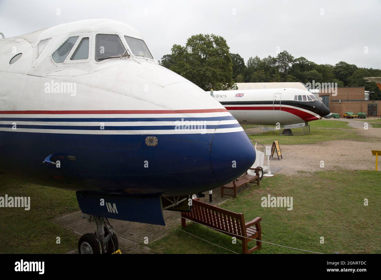 Nose of Vickers 806 Viscount G-APIM 1958 and Vanguard, Brooklands ...