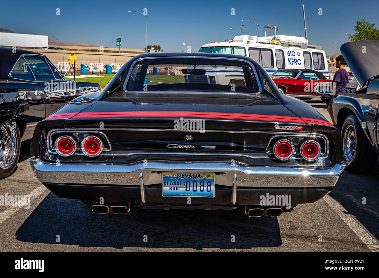 Reno, NV - August 4, 2021: 1968 Dodge Charger SRT hardtop coupe at a ...