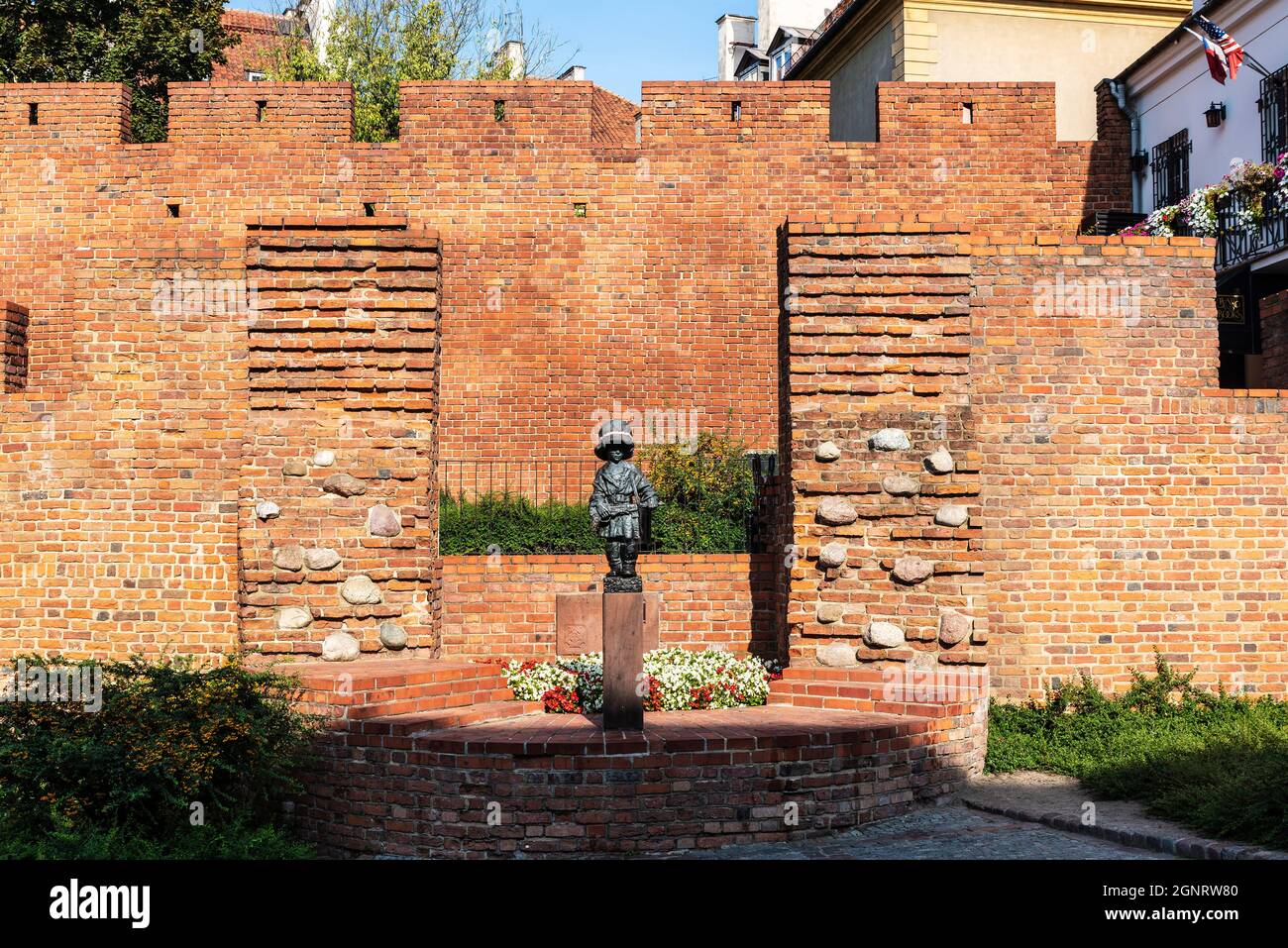 Statue of Maly Powstaniec or the Little Insurrectionist, memorial in ...