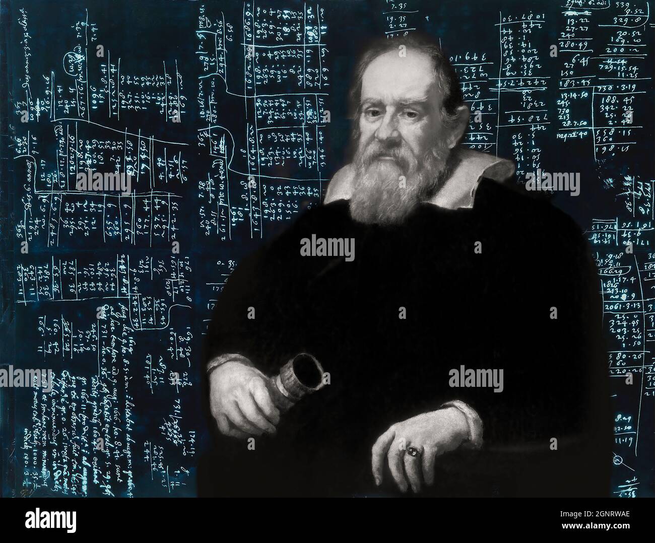 Galileo Galilei, 1564 - 1642, Italian astronomer, handwritten ...