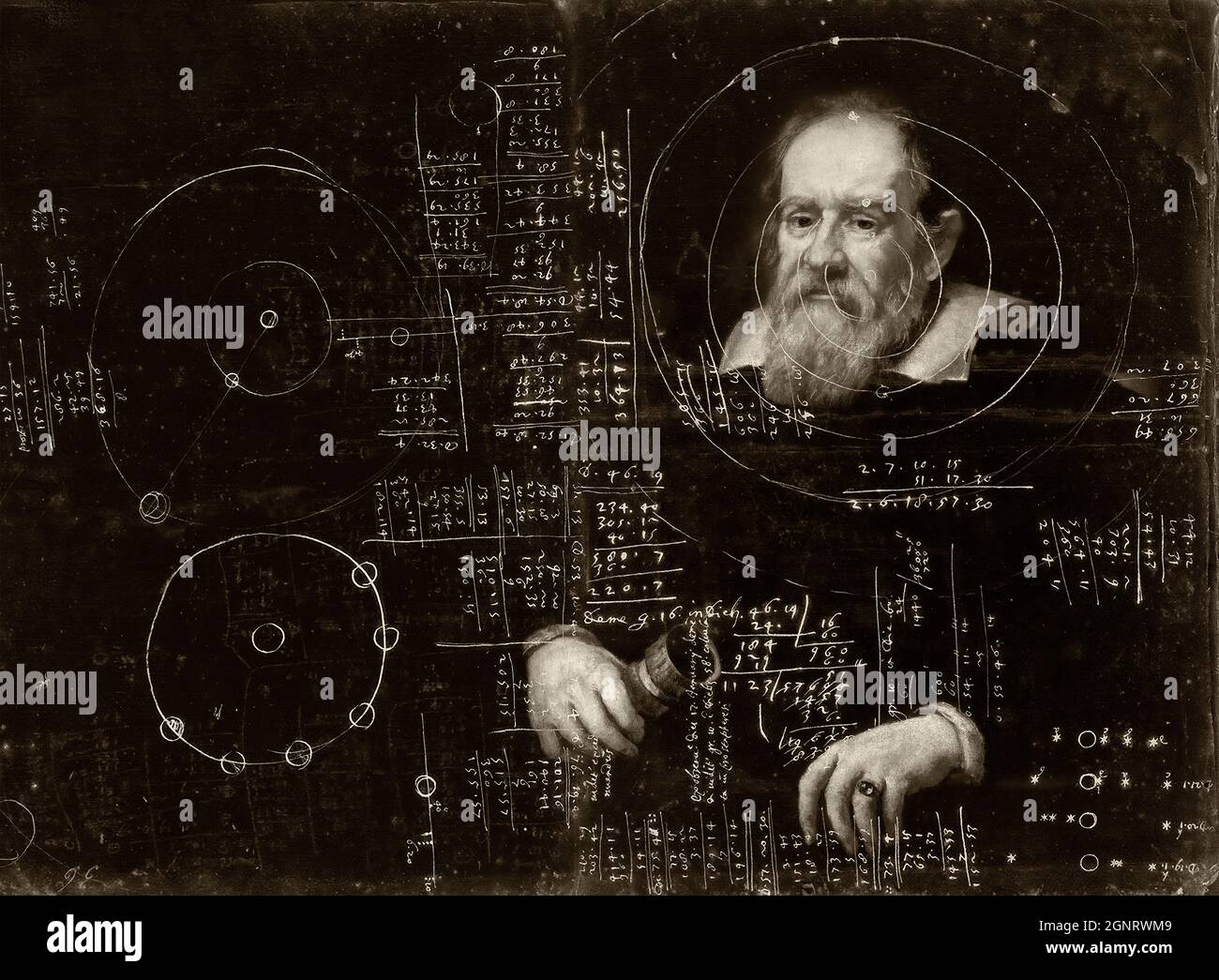 Galileo Galilei, 1564 - 1642, Italian astronomer, handwritten ...