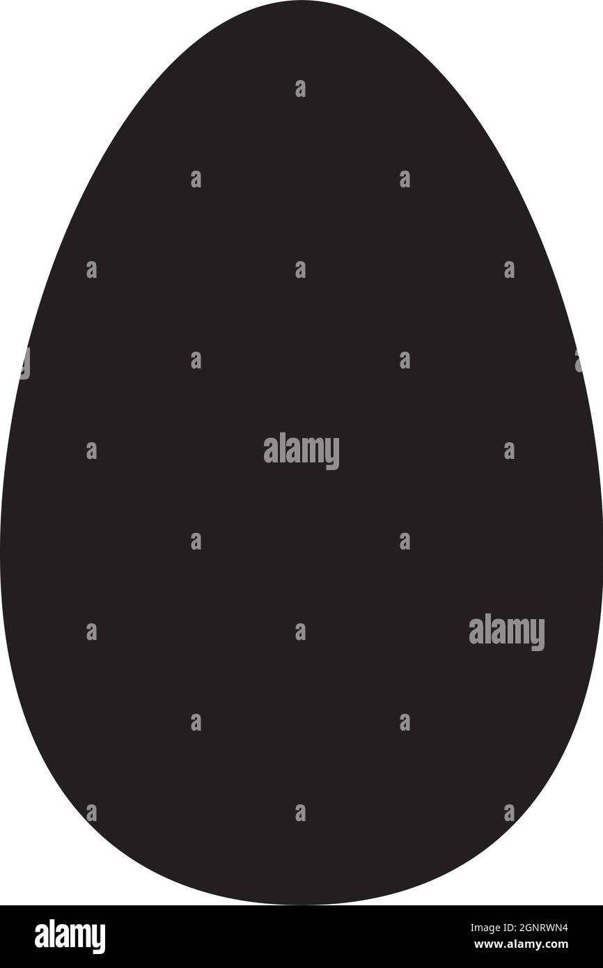 Oval shape symbol vector icon for creative graphic design ui element in ...