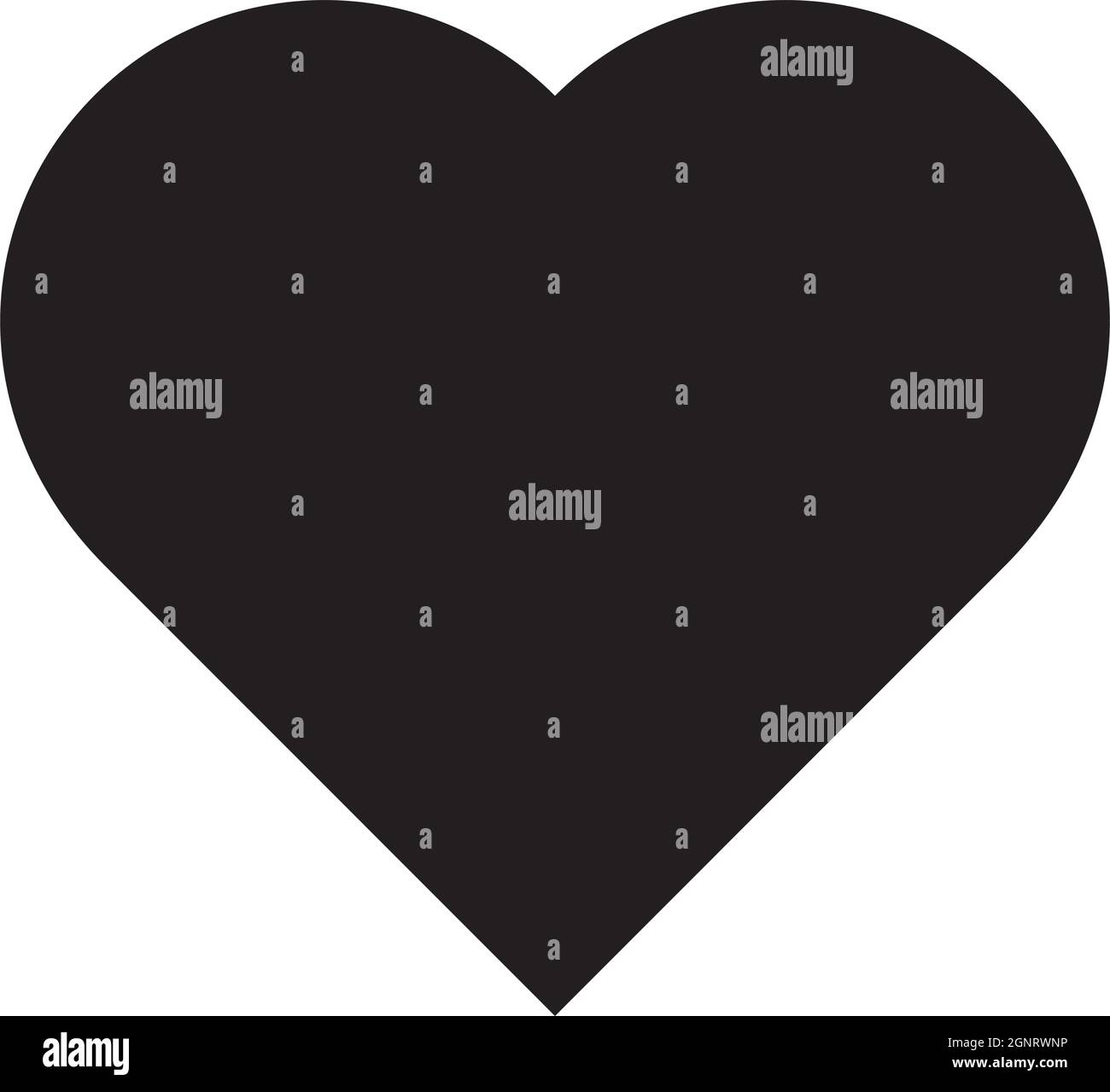 Heart symbol icon vector for creative graphic design ui element in a ...