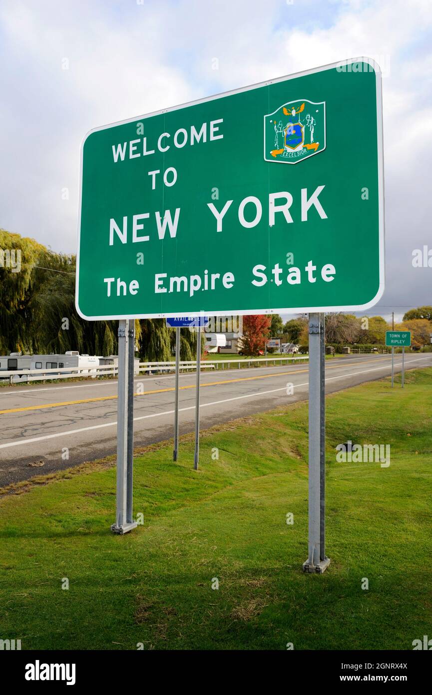 Welcome new york hi-res stock photography and images - Alamy
