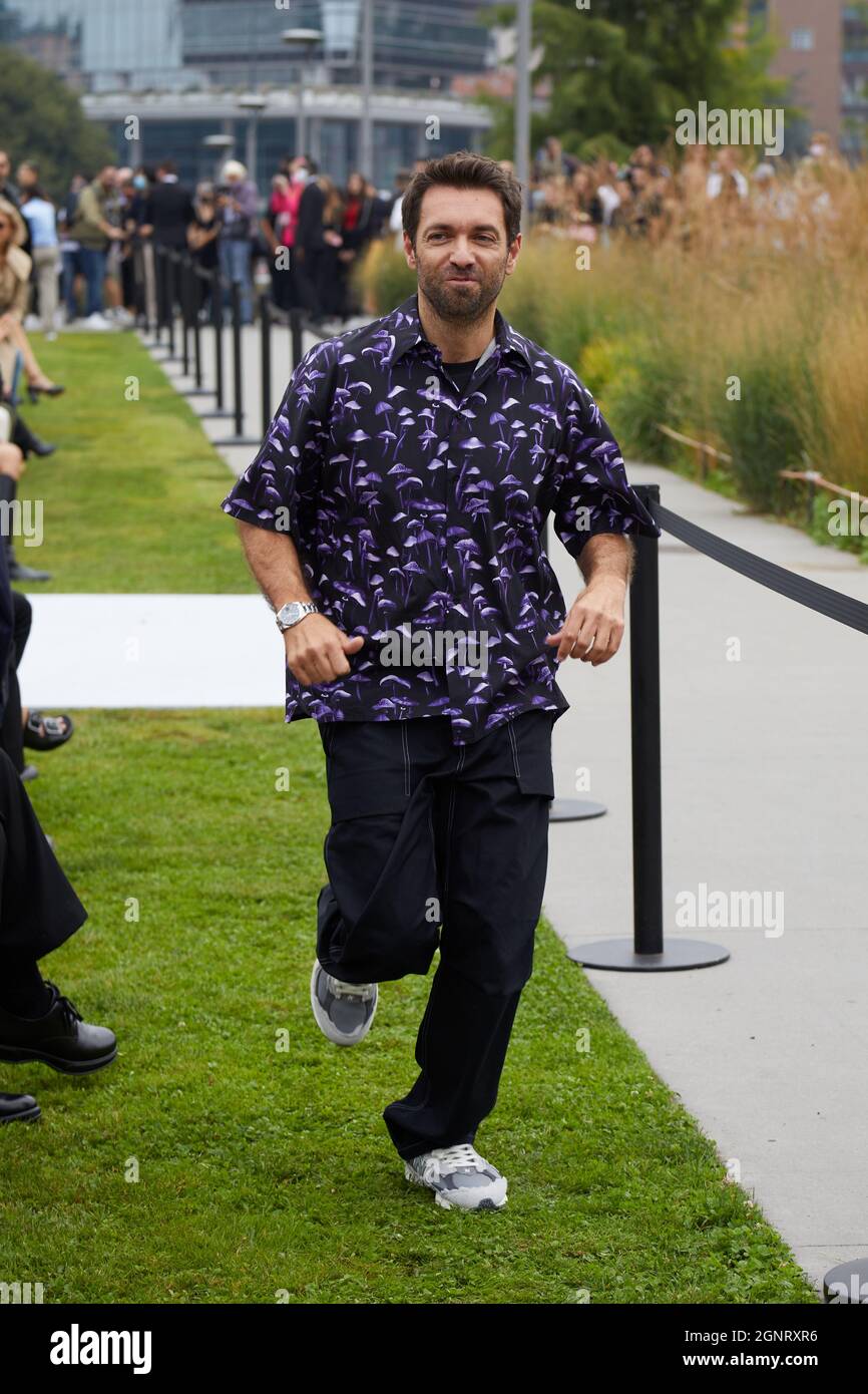 MILAN, ITALY - SEPTEMBER 25, 2021: Designer Massimo Giorgetti after ...