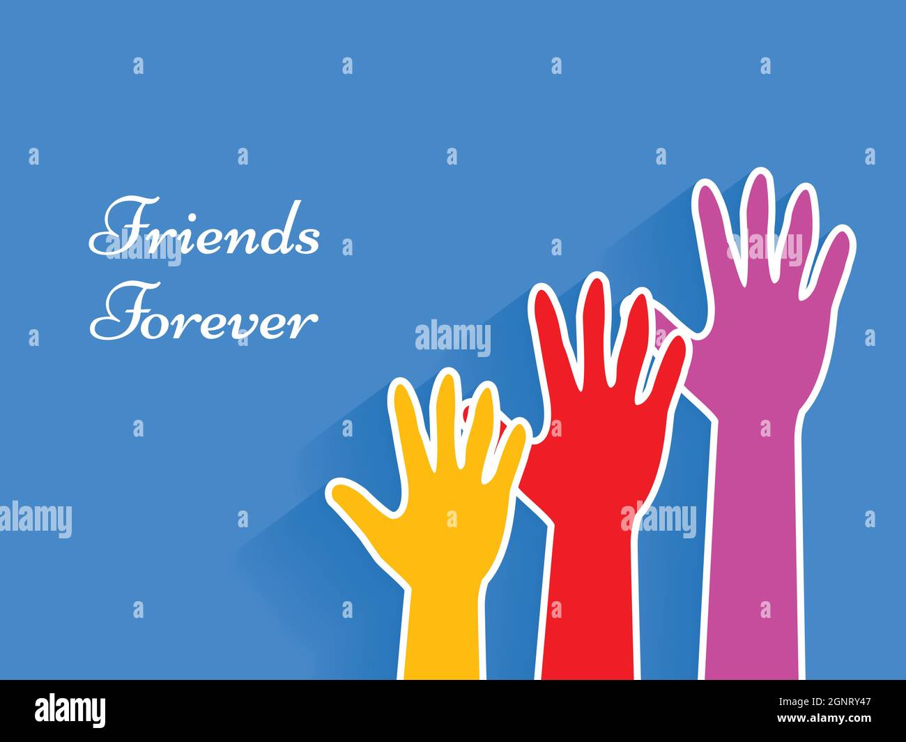 Friendship Day Background Stock Vector Image & Art - Alamy