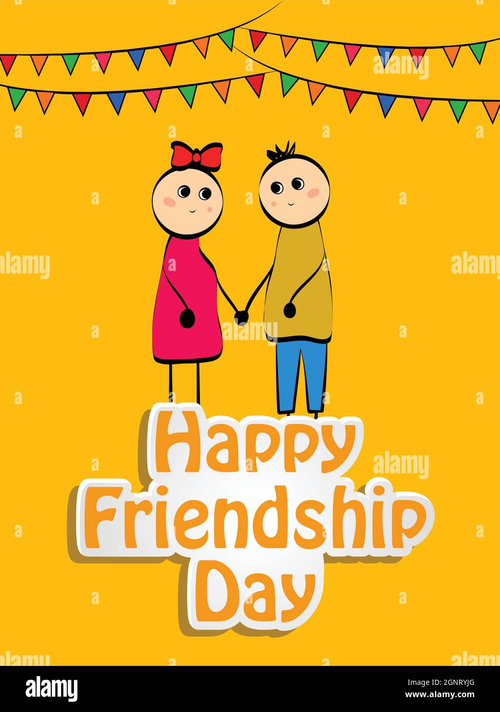 Friendship Day Background Stock Vector Image & Art - Alamy