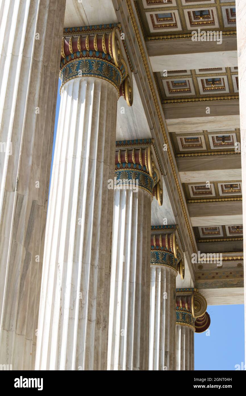 magnificent columns and elements of neoclassical architecture, Academy ...