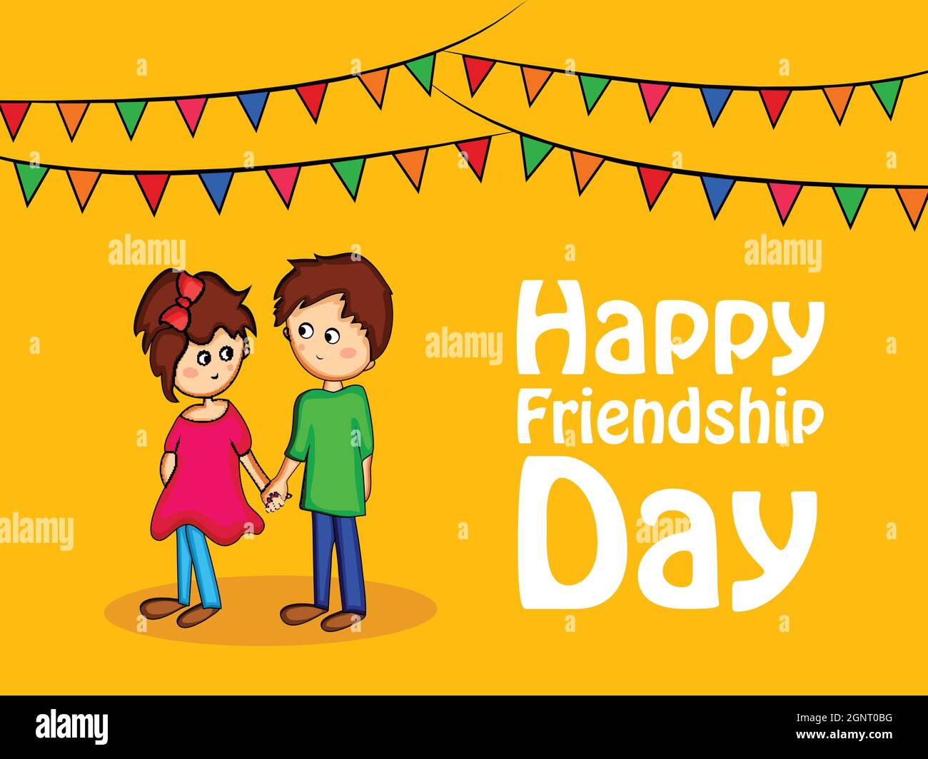 Friendship Day Background Stock Vector Image & Art - Alamy