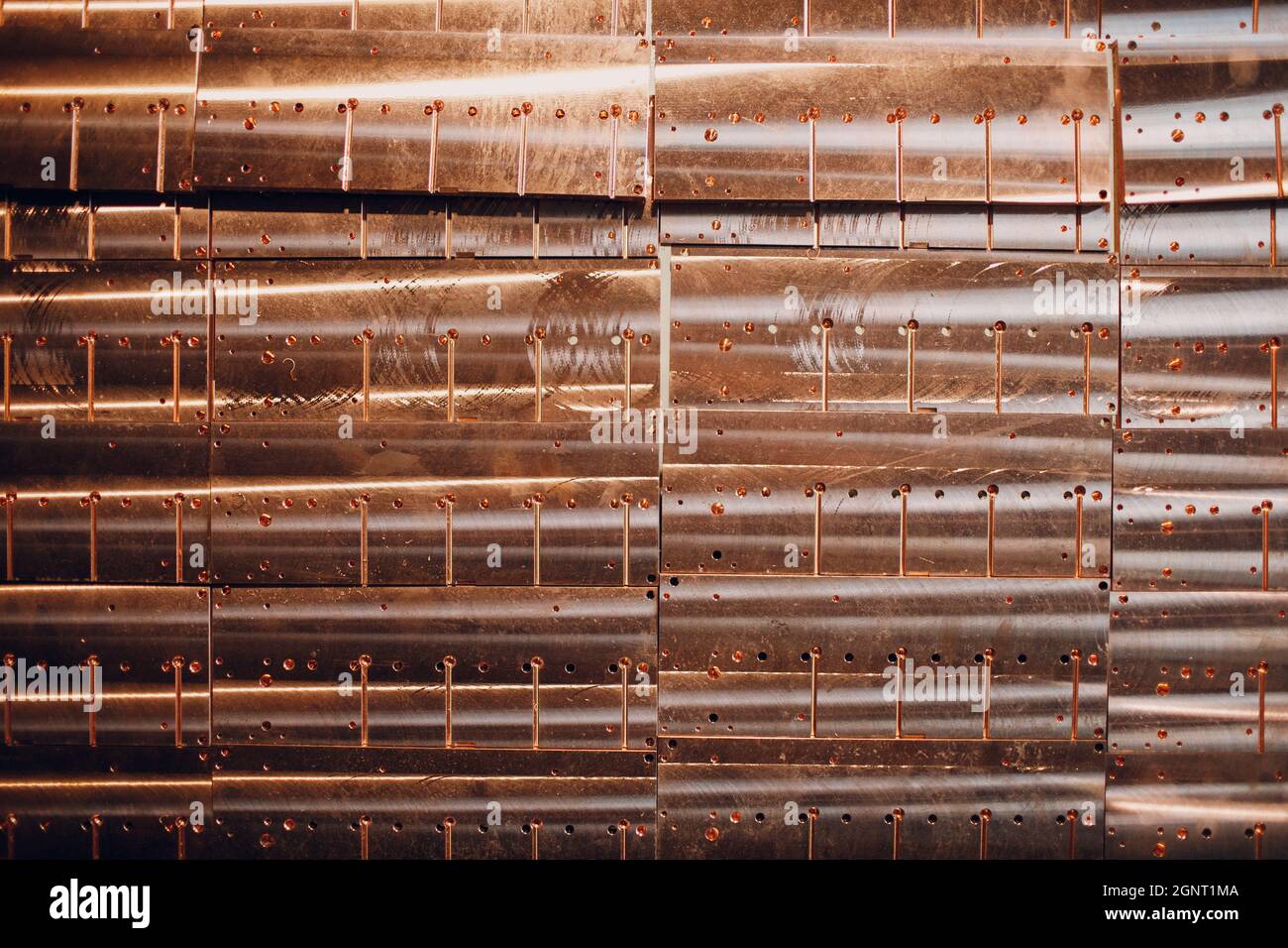 Copper metal plate blanks board for transistors and chips Stock Photo ...