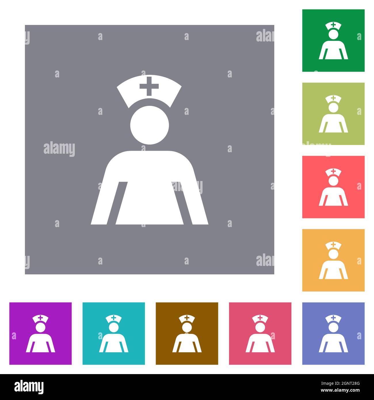 Simple icon female nurse Stock Vector Images - Alamy