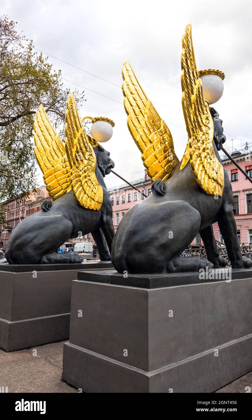 Golden-winged griffons of the Bank Bridge (Bankovsky most) – a ...