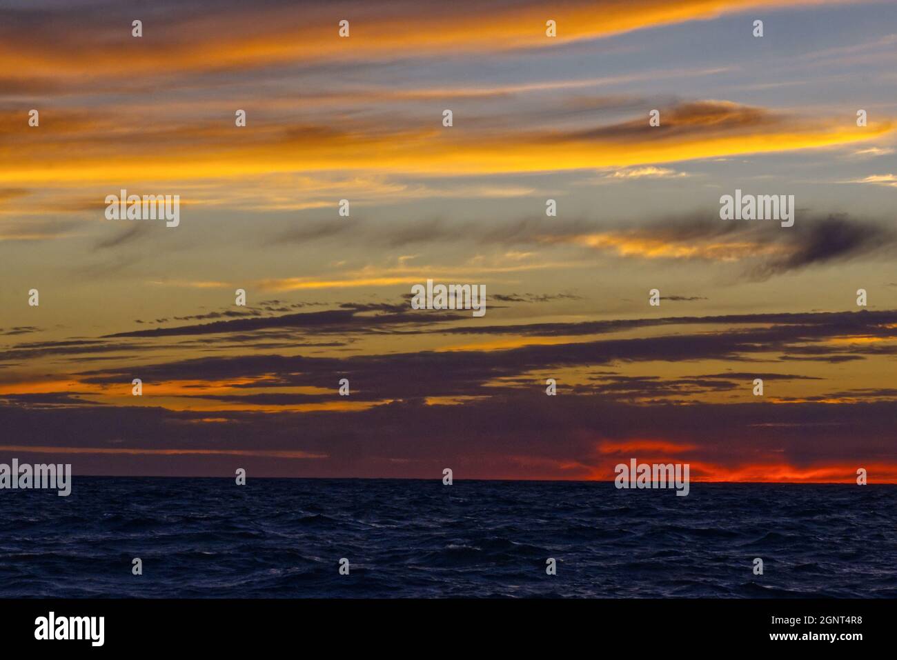 Dramatic Sunset over Lake Michigan Stock Photo - Alamy
