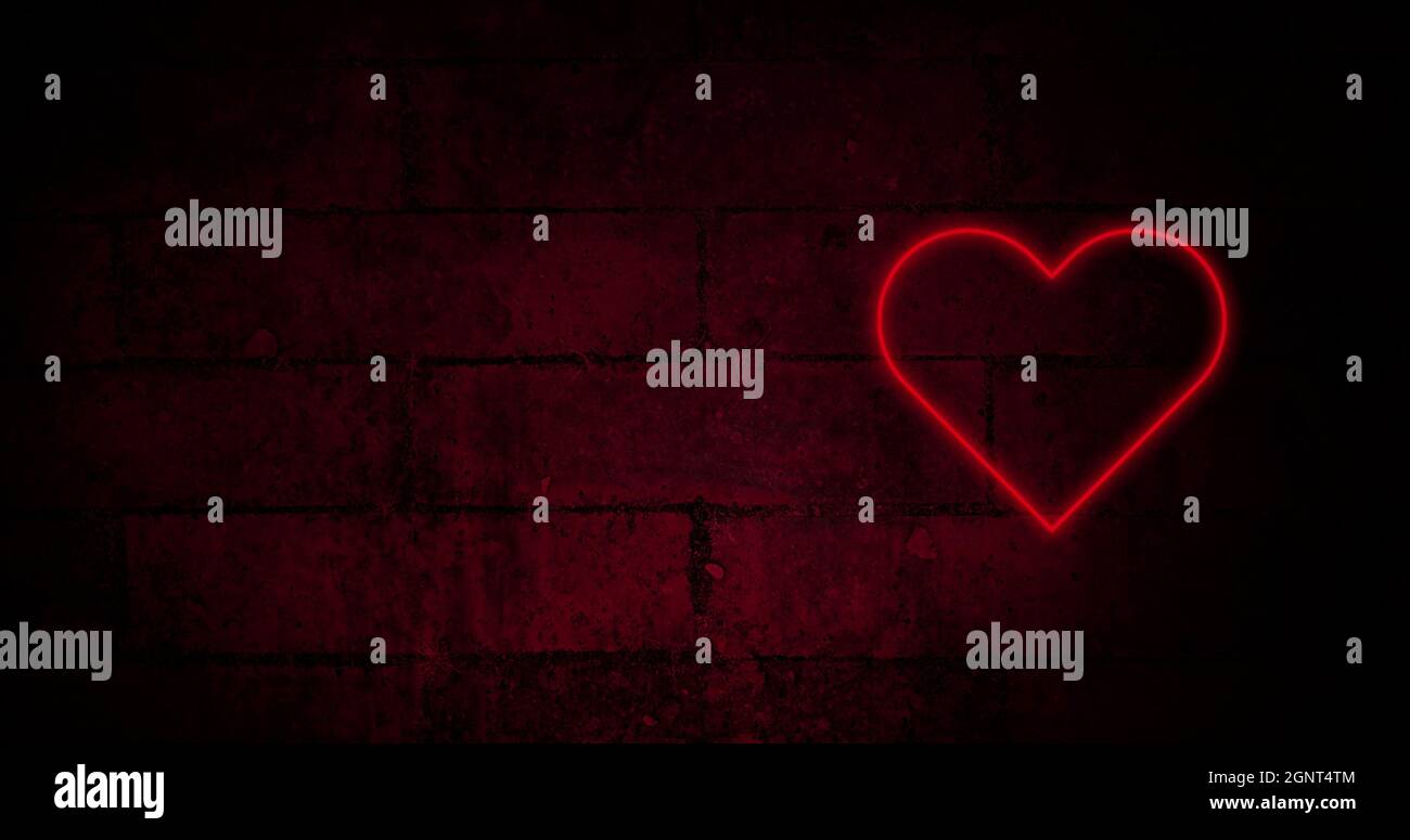 Dark red heart illustration hi-res stock photography and images - Alamy