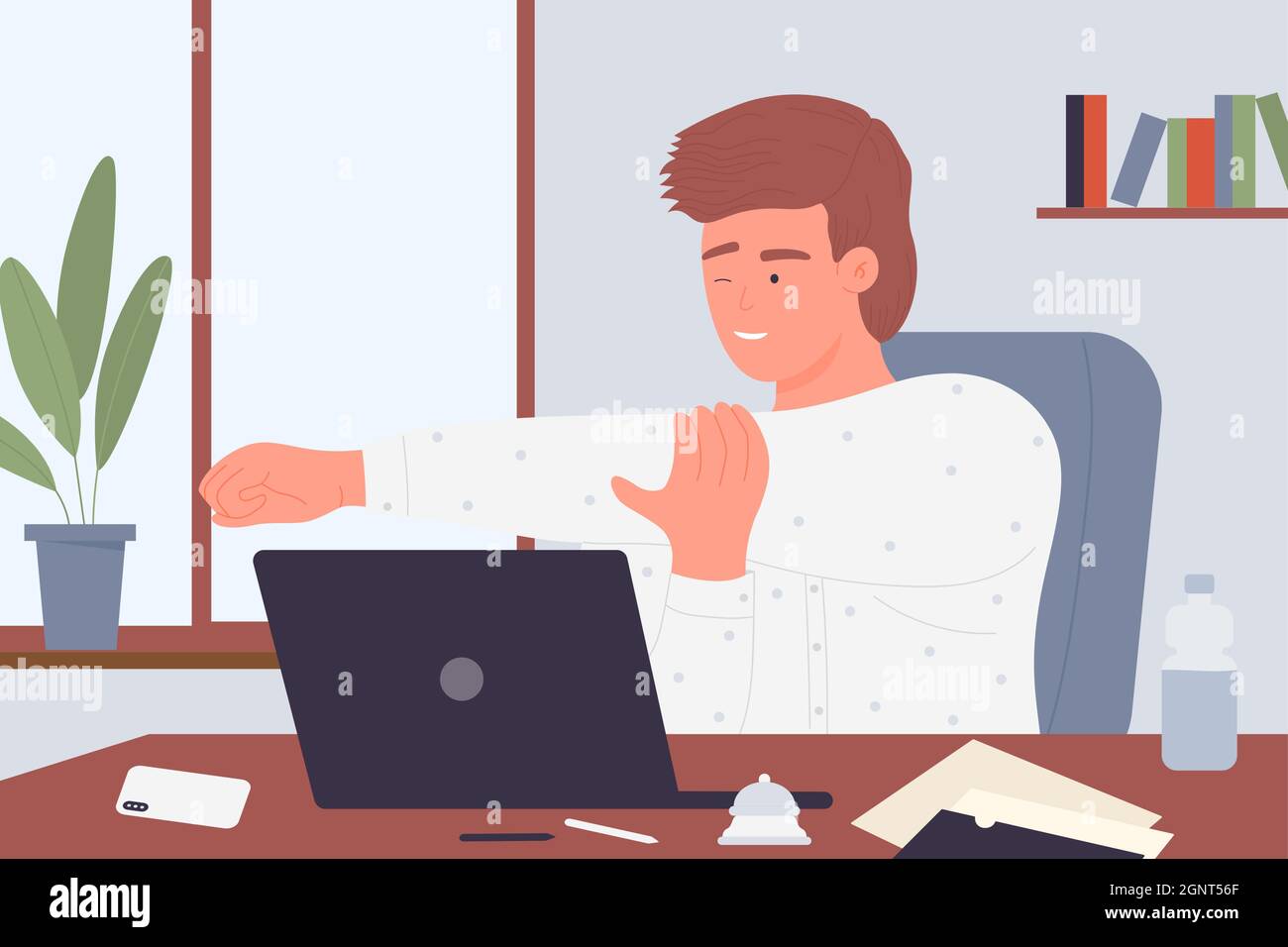 Extension of arms Stock Vector Images - Alamy