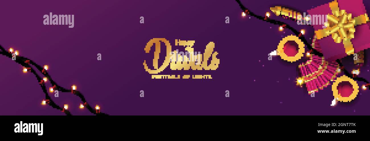 happy diwali web banner design. vector illustration design Stock Vector ...