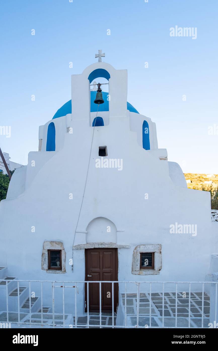 Ios island Cyclade Greece. Agia Aikaterini Christian Orthodox Church ...